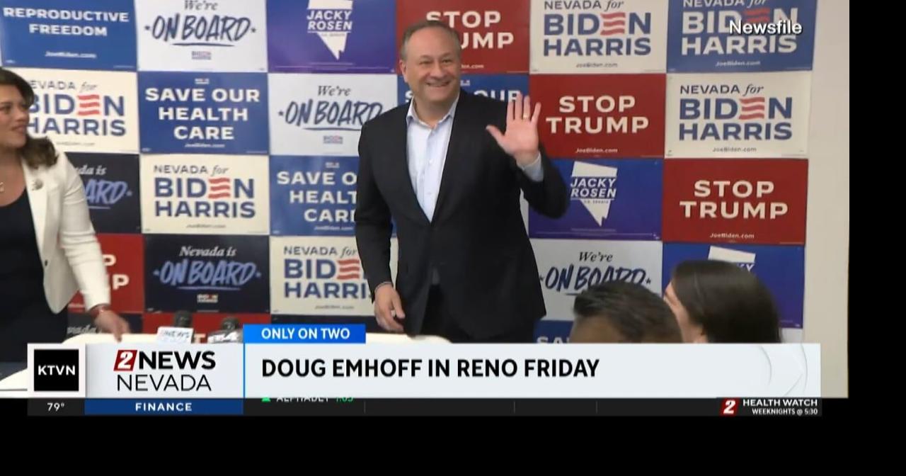 Second Gentleman Doug Emhoff speaking in Reno on Friday | Politics ...