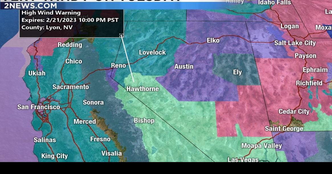 Area Wind Advisory Tuesday; Snow in Higher Elevations | News | 2news.com