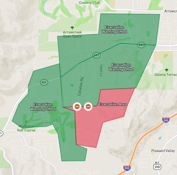 Callahan Fire mapped at 61 acres, all evacuations lifted, one home lost ...