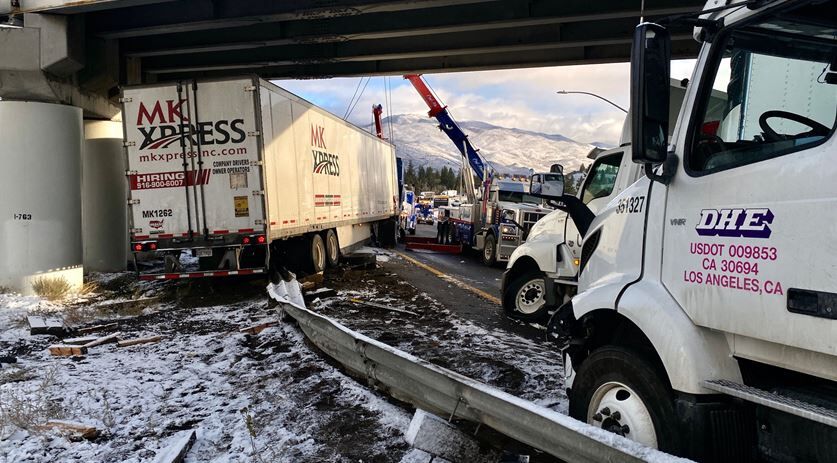 I-80 East Near Gold Ranch Reopens After Crash Involving 6 Semi-Trucks ...