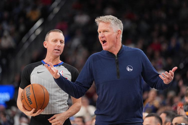 Warriors coach Steve Kerr ejected after heated exchange over no-call in 4th quarter vs Clippers ...