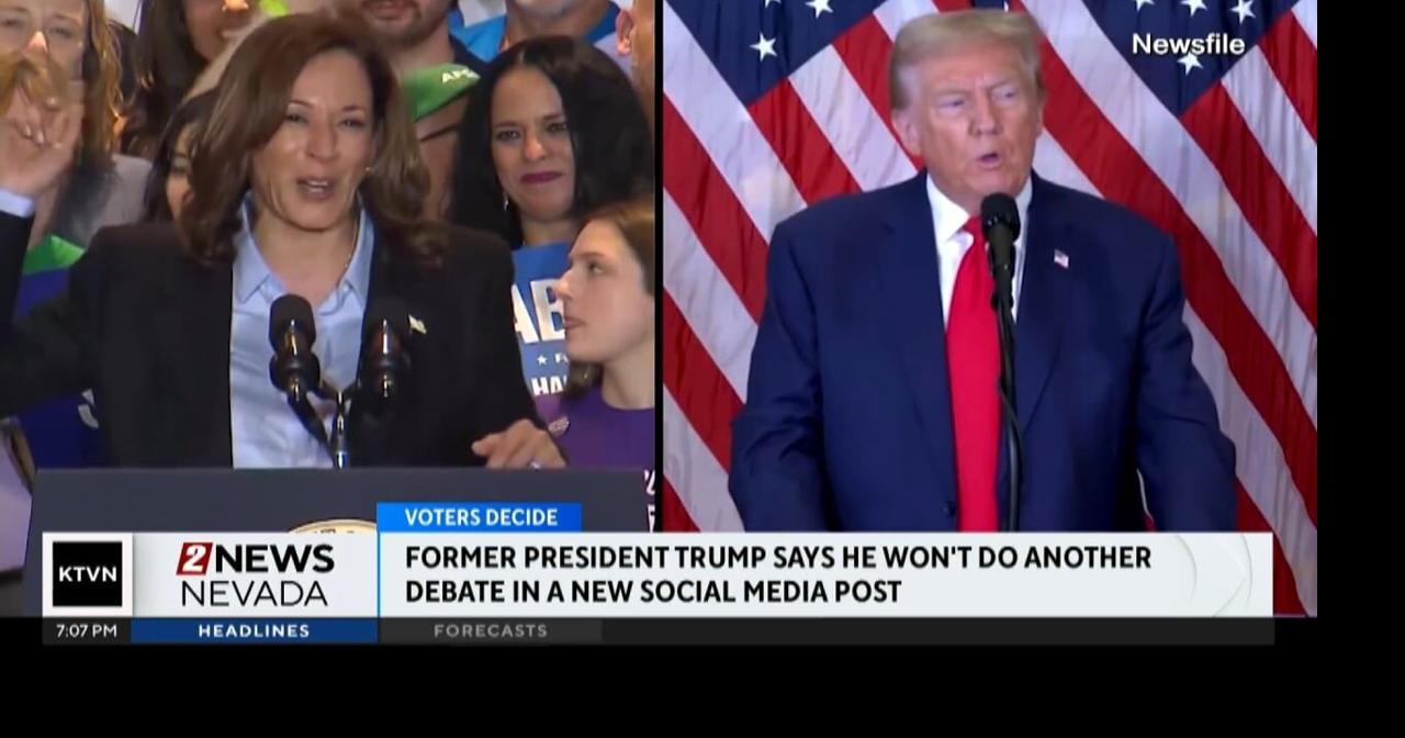 Former President Trump refuses to do another debate | Campaign News ...