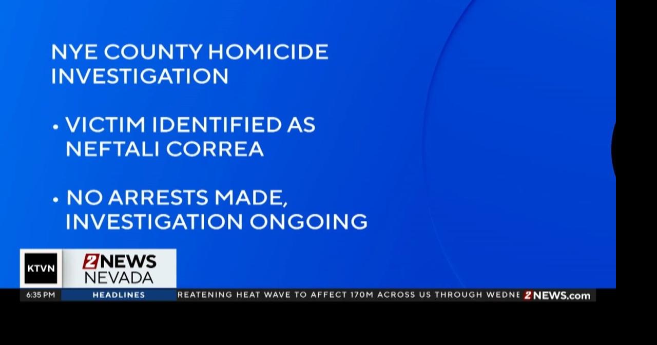 Nye County deputies investigating homicide | Videos | 2news.com