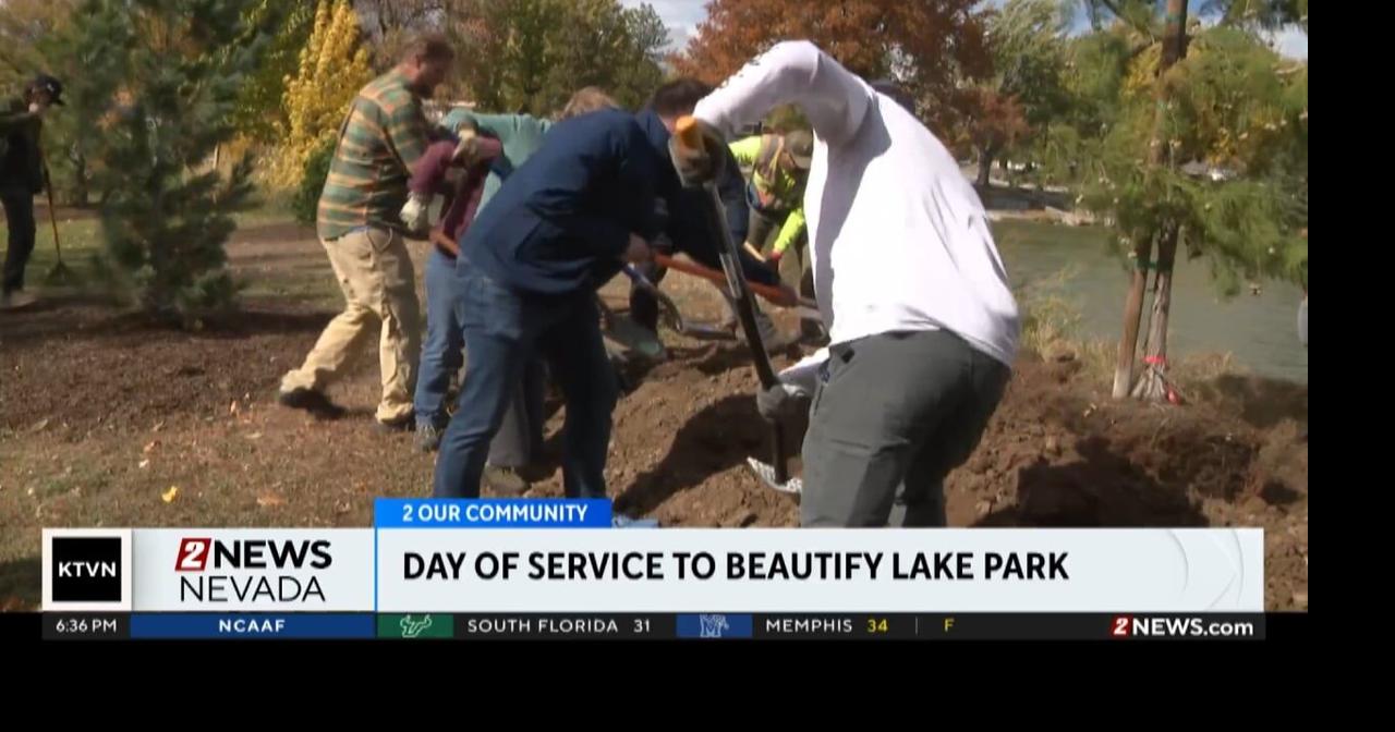 Lake Park in northwest Reno gets 13 new trees and a new bench | Videos ...