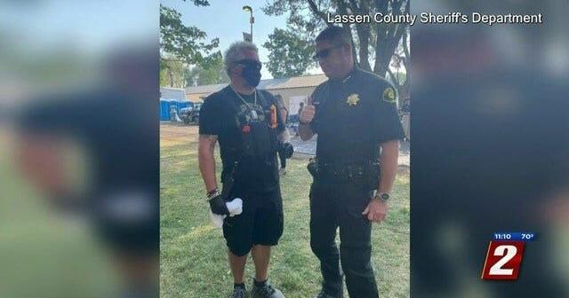 Guy Fieri Feeds Personnel At Dixie Fire | | 2news.com
