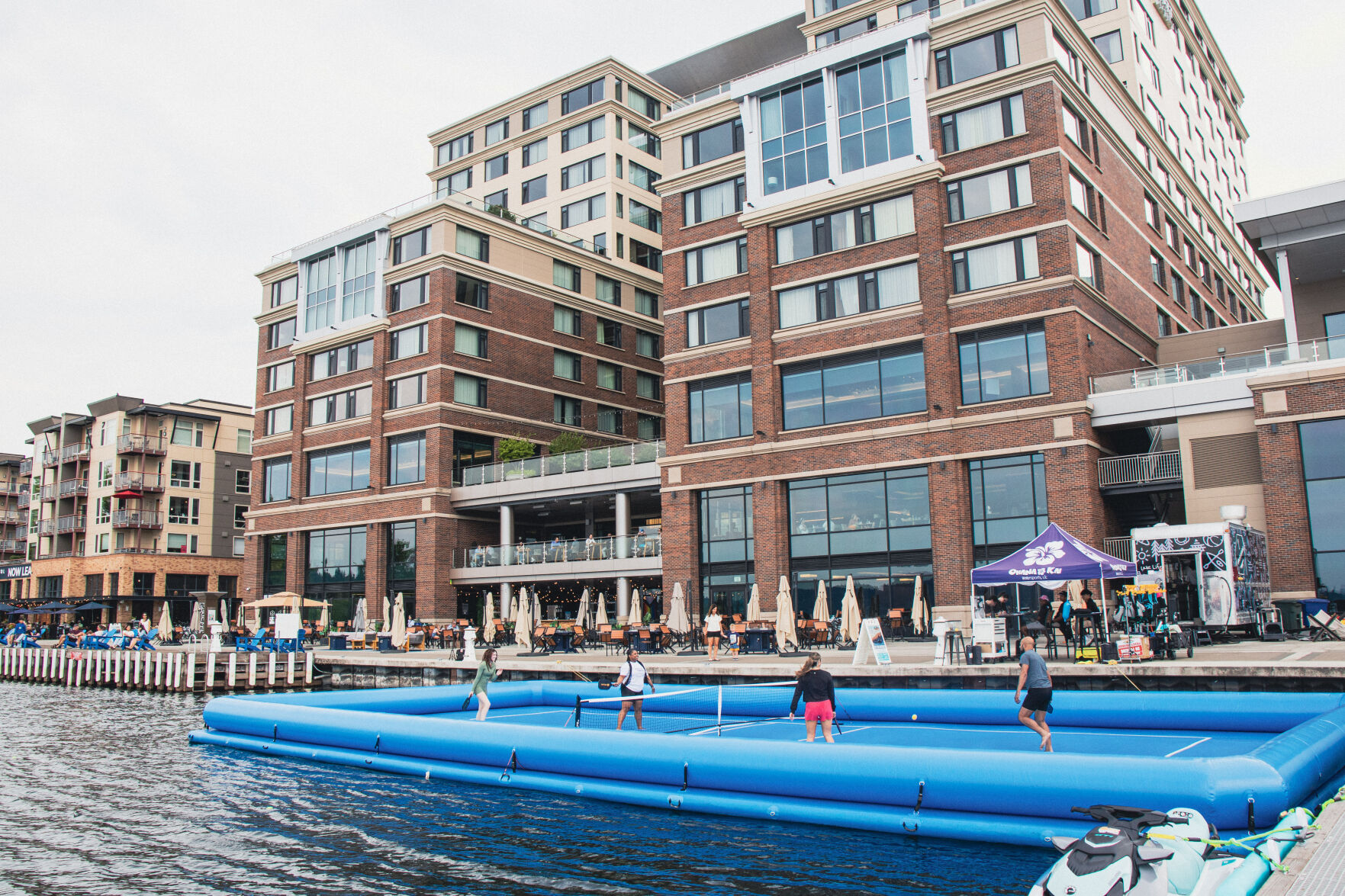 Renton's Hyatt Regency Debuts Floating Pickleball Court | News ...