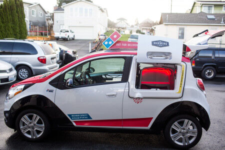 Domino’s debuts new DXP delivery car | Eat + Drink | 425magazine.com