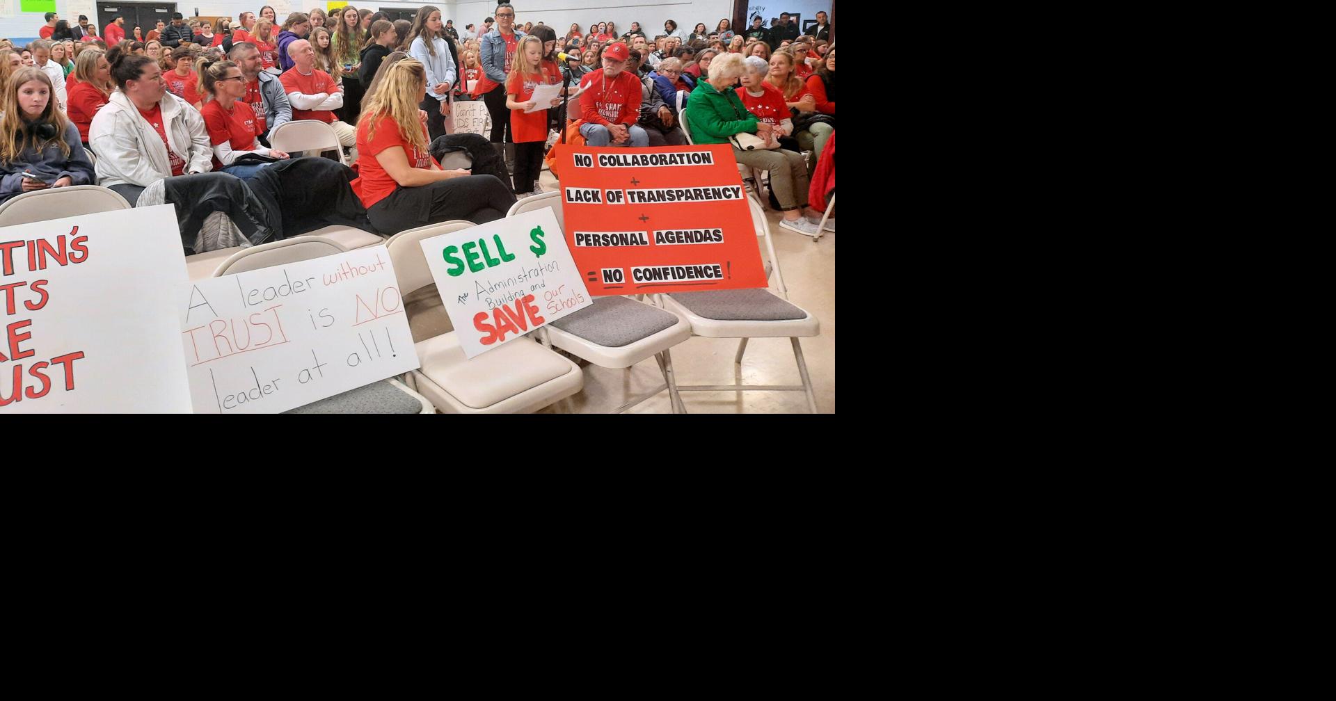 Students, parents speak out against cuts in Evesham Township school district budget adopted by ...