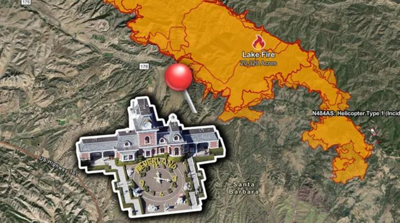 Firefighters Save the Iconic Property from Blazing Inferno ...