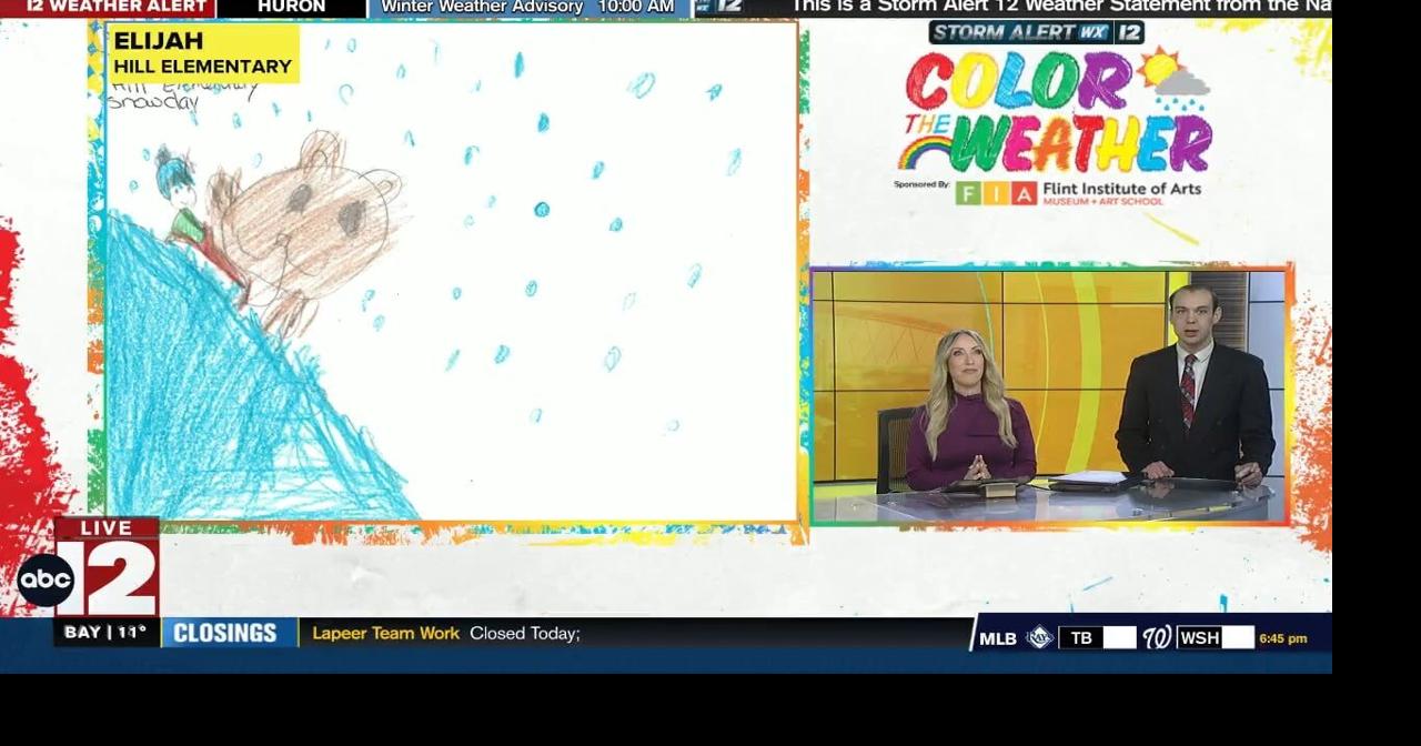 Color the Weather for Jan. 26, 2026: Elijah | Color The Weather | abc12.com