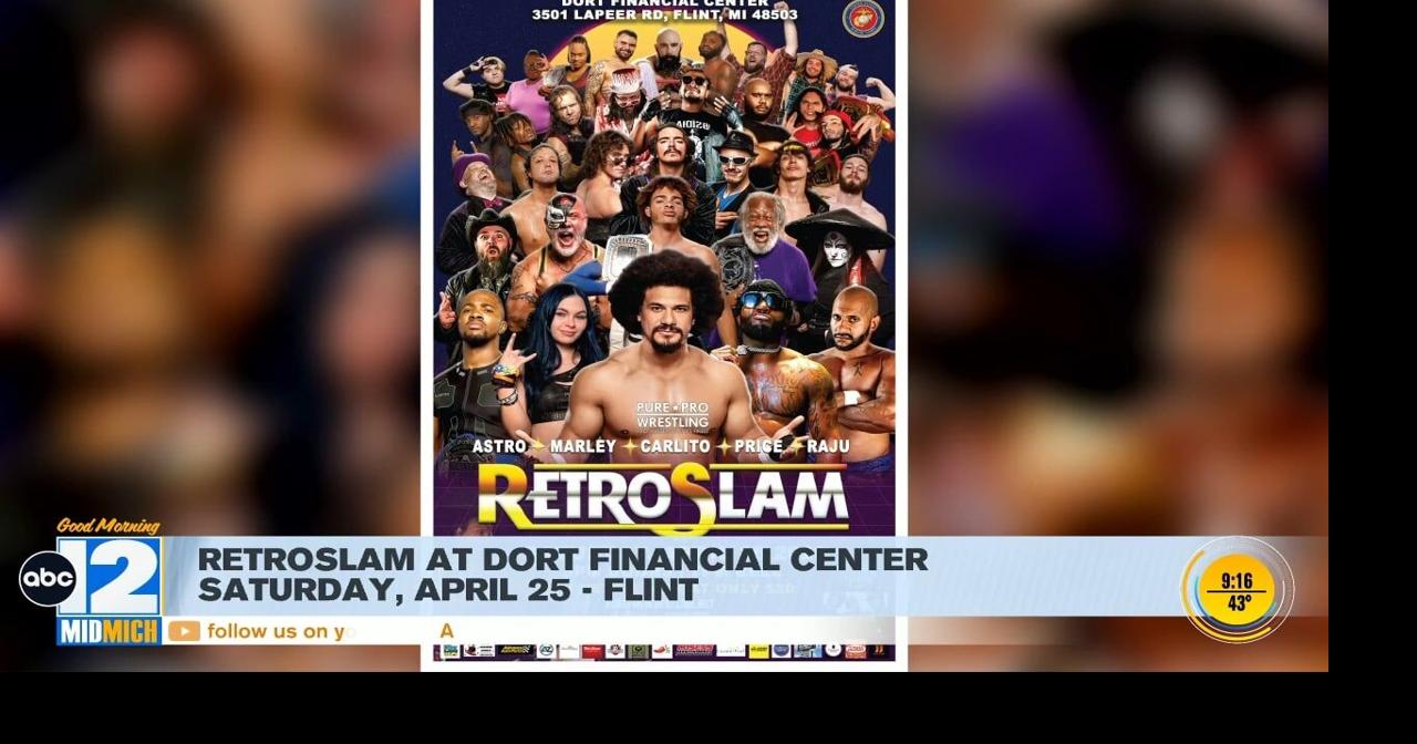 'Retro Slam' wrestling at Dort Financial Center | Video | abc12.com
