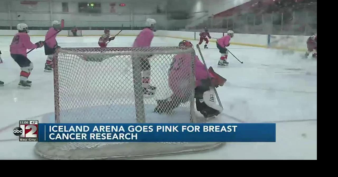 Iceland Arena rink goes pink for breast cancer awareness | News | abc12.com