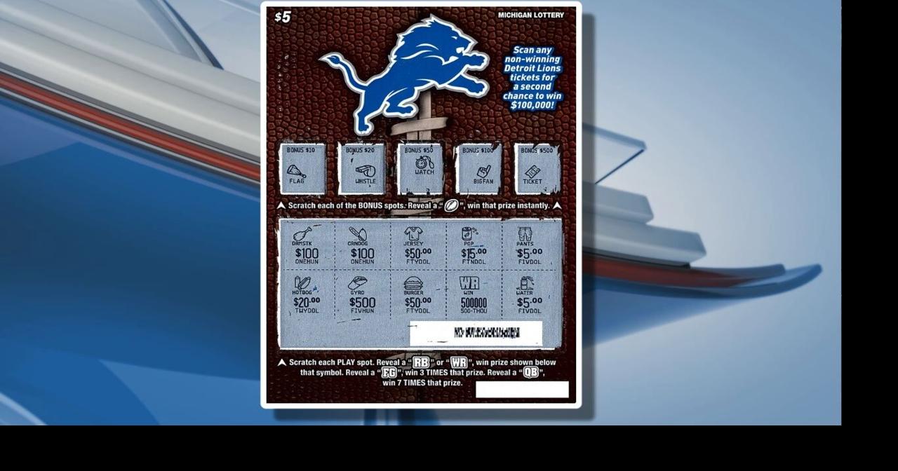 Isabella County couple cashes in with Detroit Lions lottery game ...