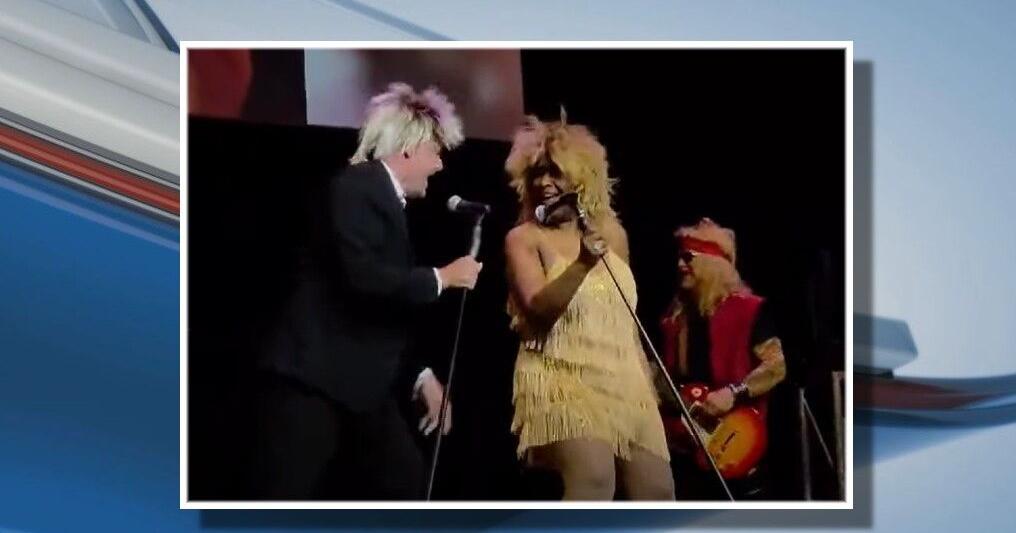 Matt Barbour and Dawn Jones as rod Stewart and Tina Turner | | abc12.com