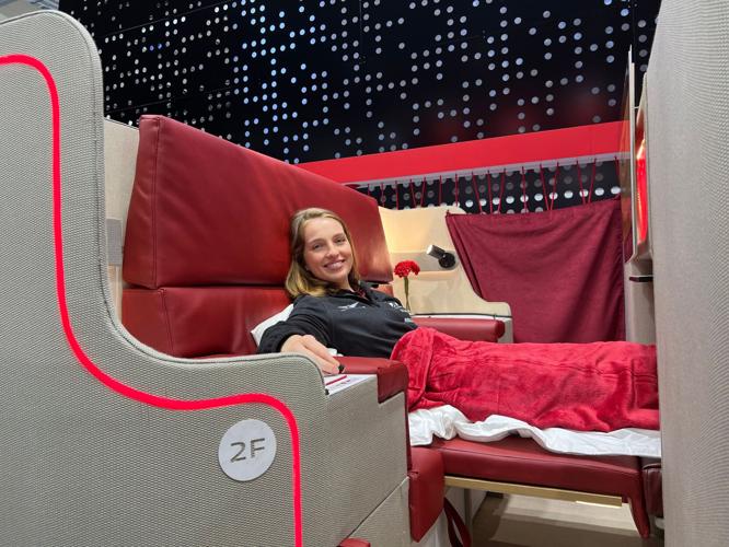 The double-level airplane seat is back. This time, there’s a first ...