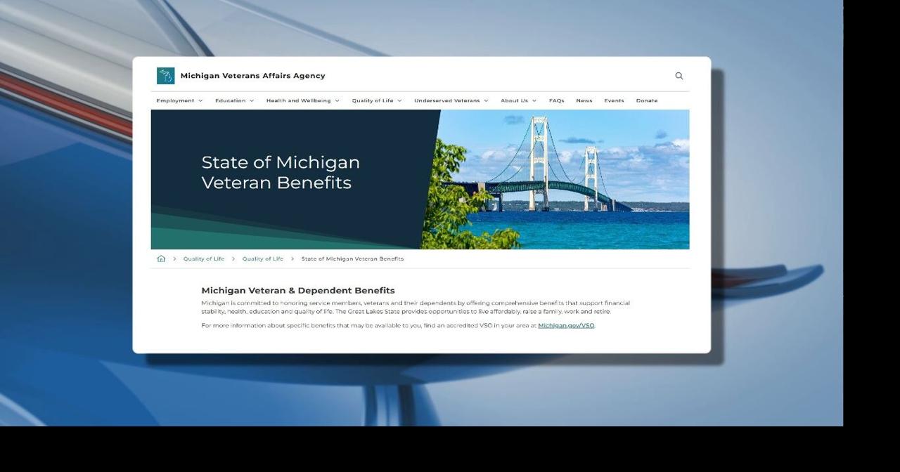 Michigan launches one-stop veteran benefits webpage | News | abc12.com