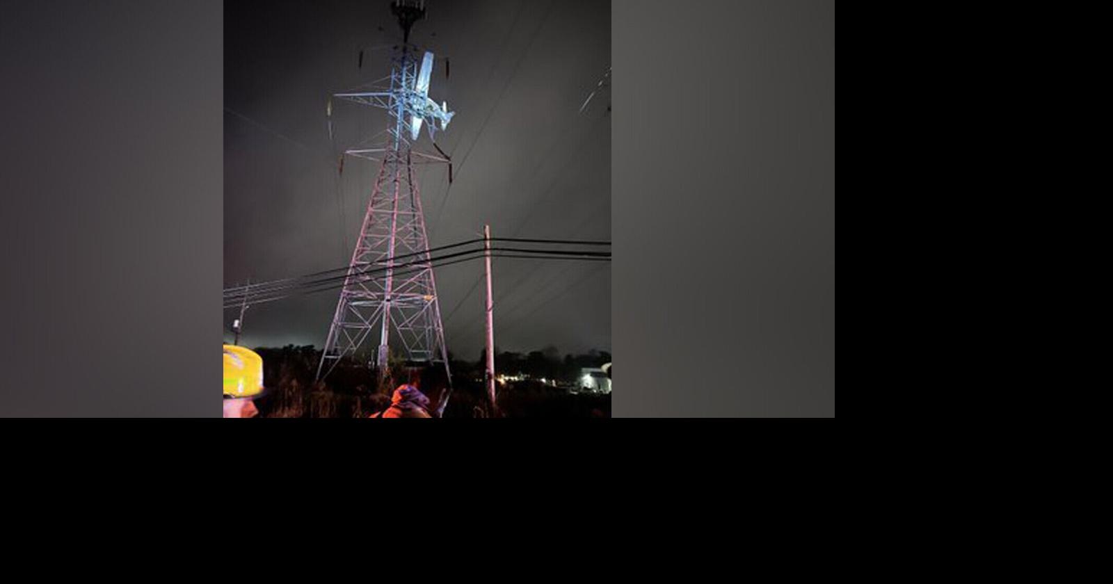 Rescuers used a cherry picker to save 2 people after a small plane ...