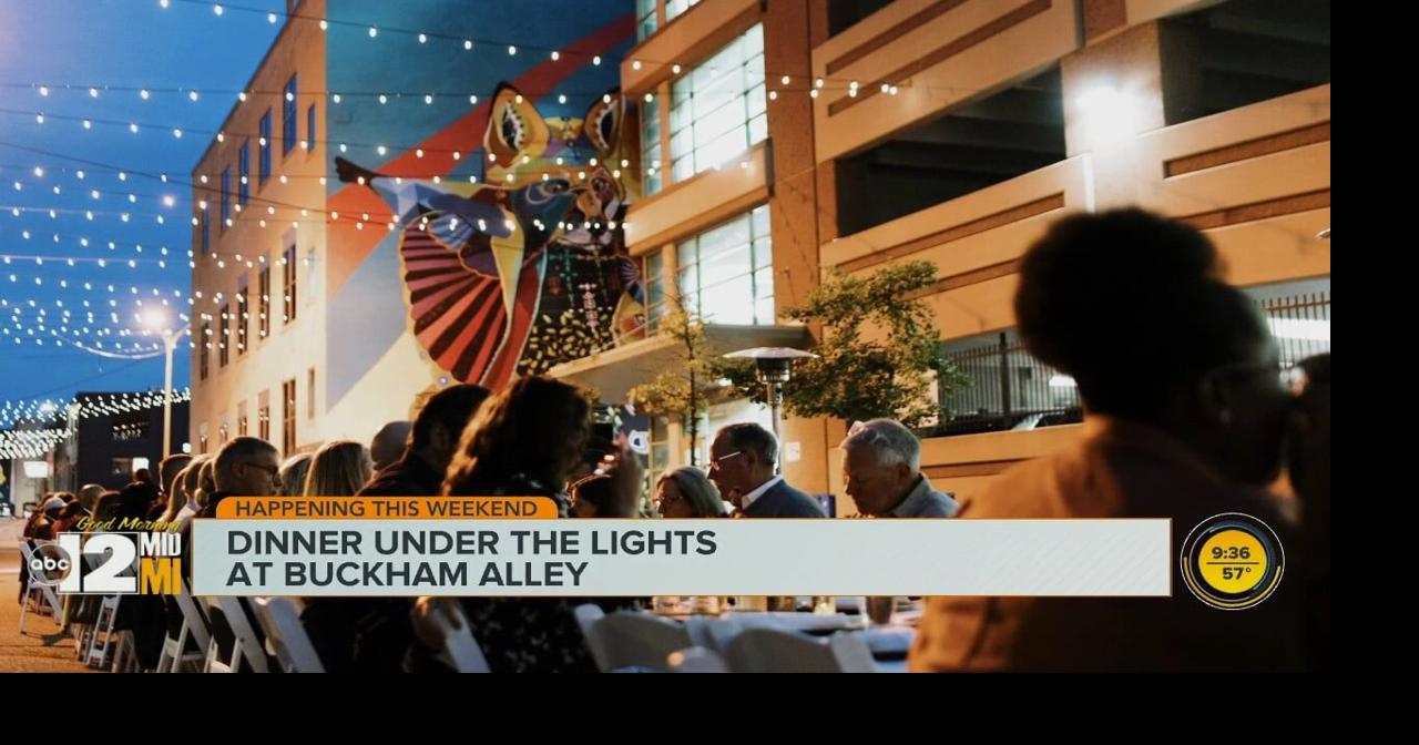 Sit back, relax and enjoy Dinner Under the Lights in Buckham Alley ...