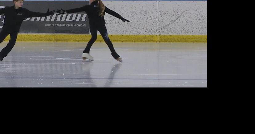 Youngest ice skating duo in Mid-Michigan gears up for upcoming ice show ...