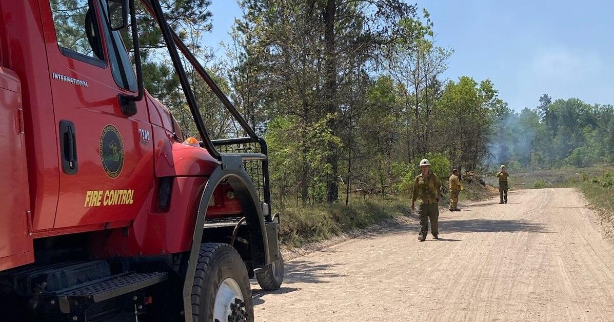 2,400-acre Grayling wildfire nearly contained as help arrives | State ...