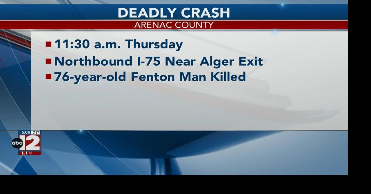 Fenton Man Dies After Rollover Crash On I 75 Video Abc12