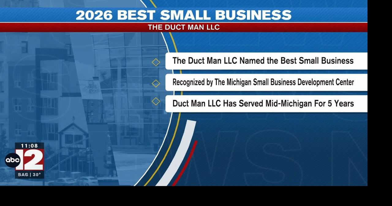 Duct Man LLC nominated best small business of 2026 | Video | abc12.com