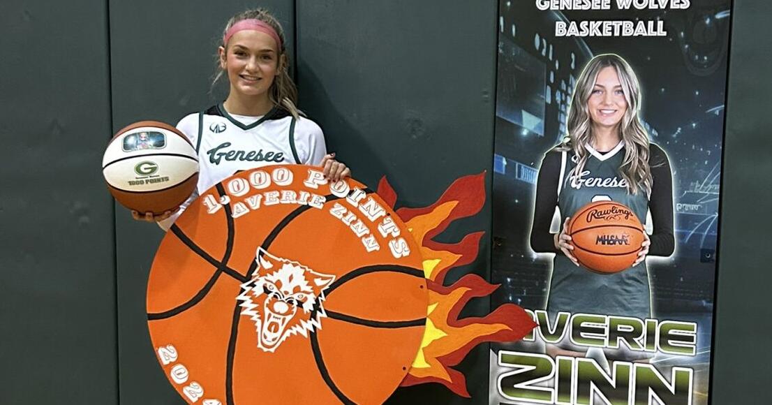 HS Girls Basketball: Genesee's Averie Zinn reaches 1,000 career points ...