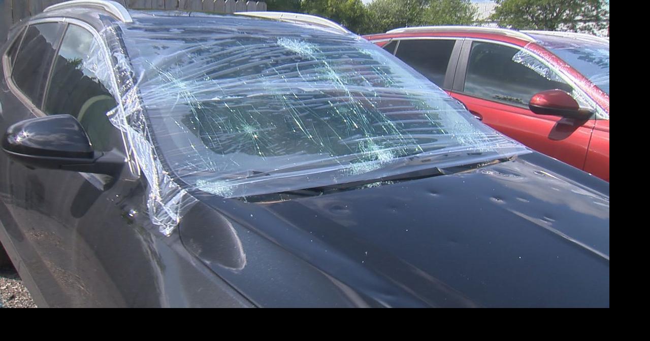 Hail damage leads to rush of windshield replacements in Davison ...