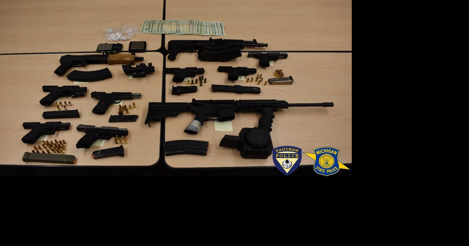 Police seize guns after 911 callers report 40 shots fired in Saginaw ...