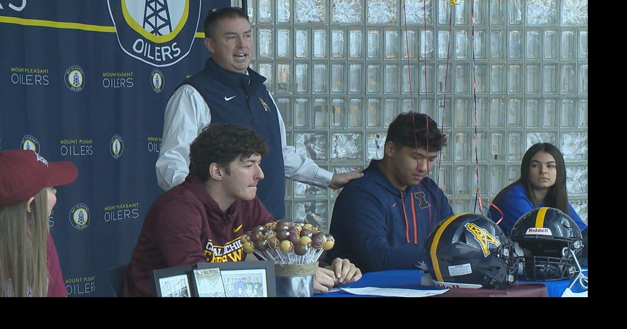 Four Oilers sign letters of intent at Mount Pleasant signing day ...