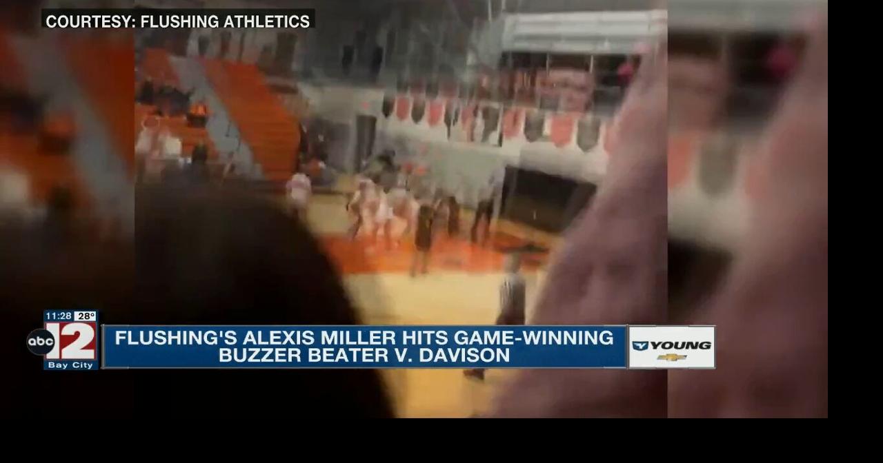 Flushing's Alexis Miller hits game-winning shot against Davison | Video ...
