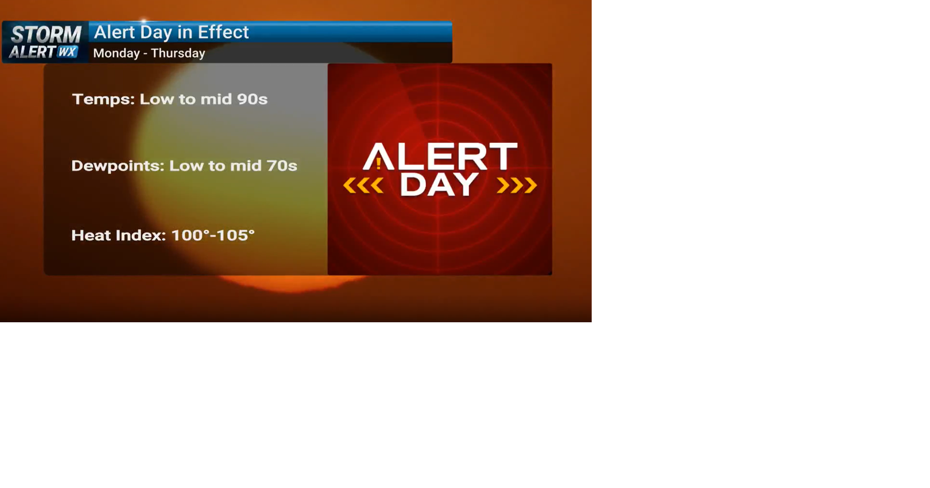 Alert Days issued next week for dangerous heat | Weather | abc12.com