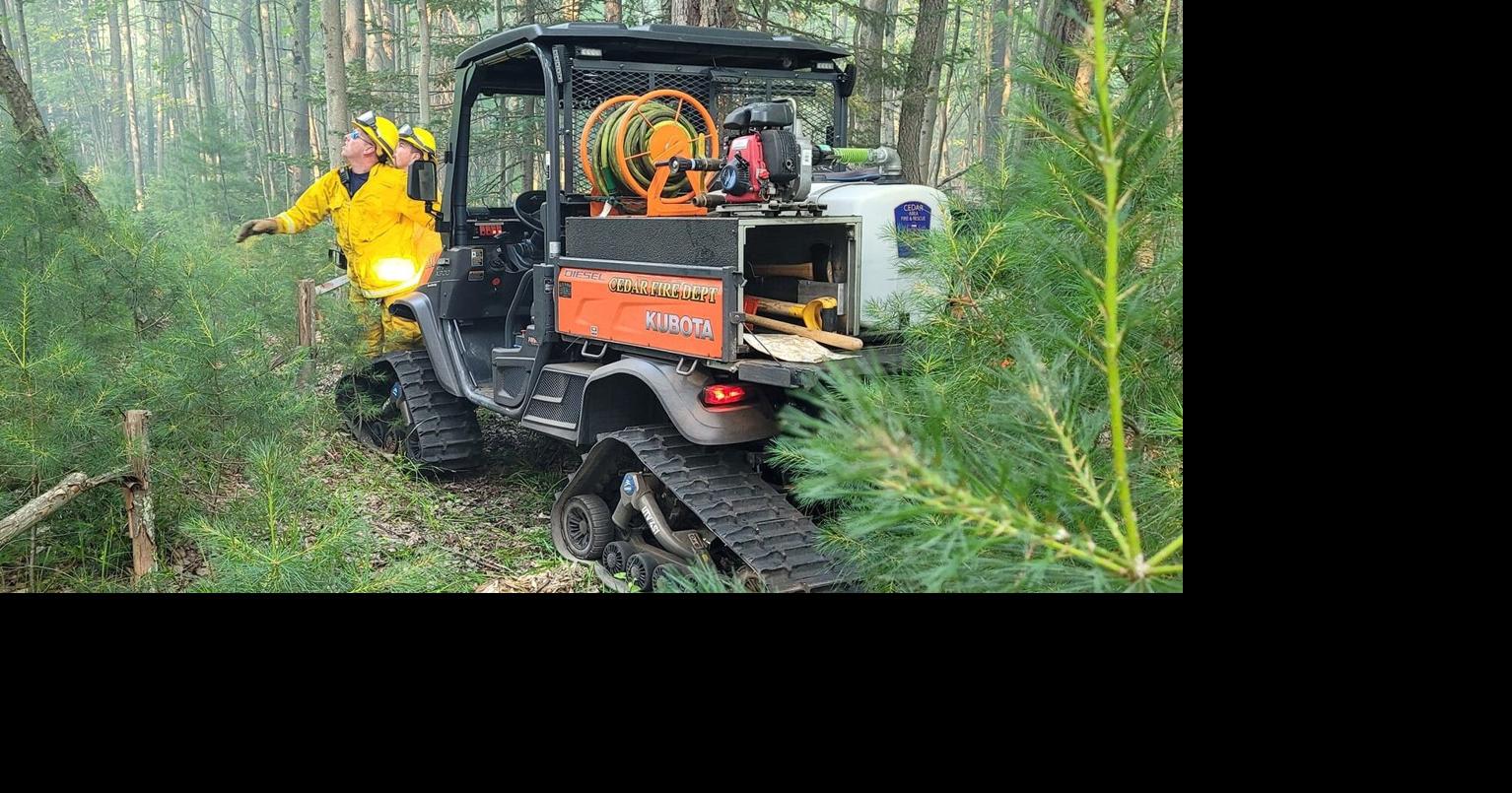 Northern Michigan wildfire nearly contained after burning 225 acres ...