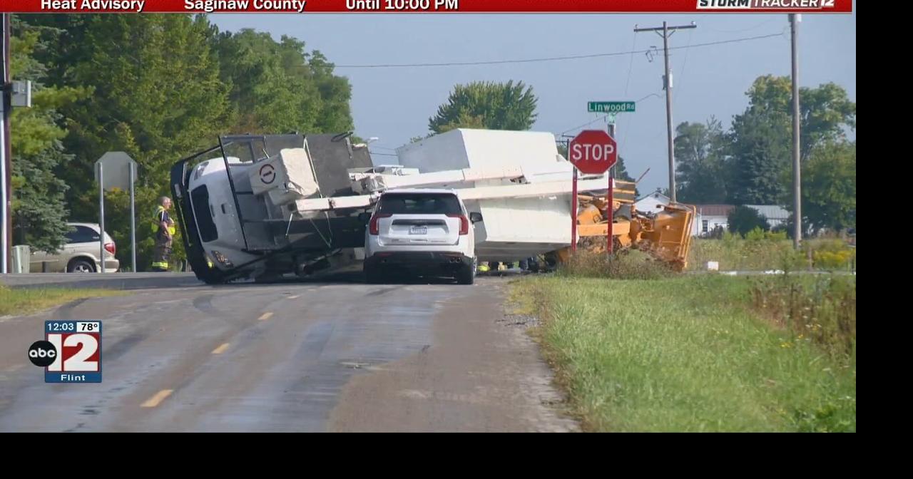 Tree service trucks tips over in crash at Bay County intersection ...