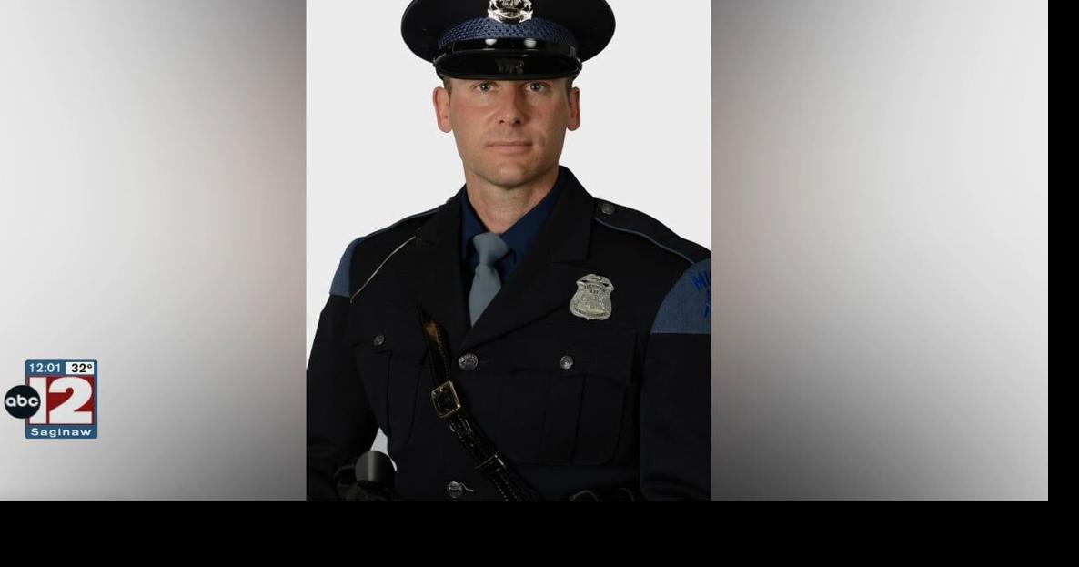 Flags at half-staff outside Michigan State Police Tri-City Post | Local ...