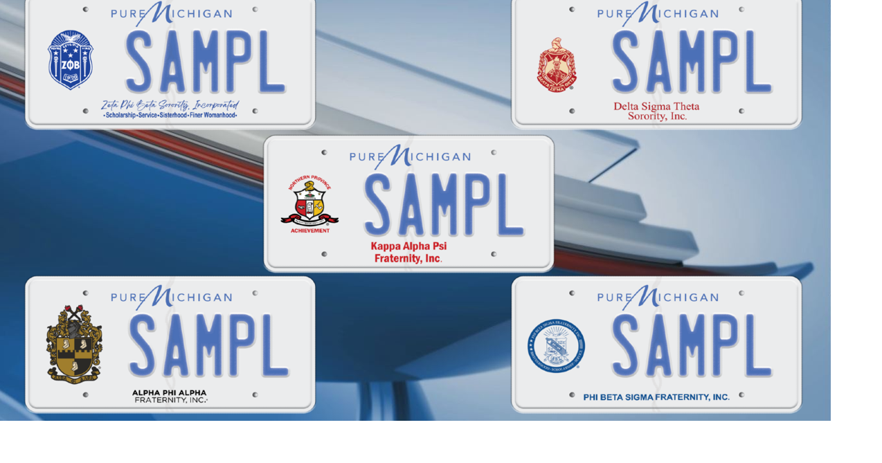 New Michigan license plates honors Black sororities & fraternities ...