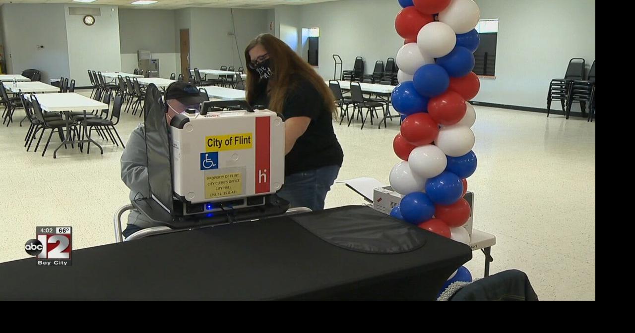Flint clerk shows off machines that help visually impaired voters ...