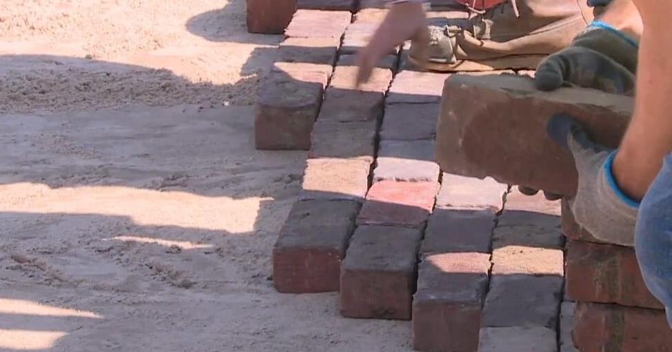 Bricks on Saginaw Street being re-laid after contractors used wrong ...