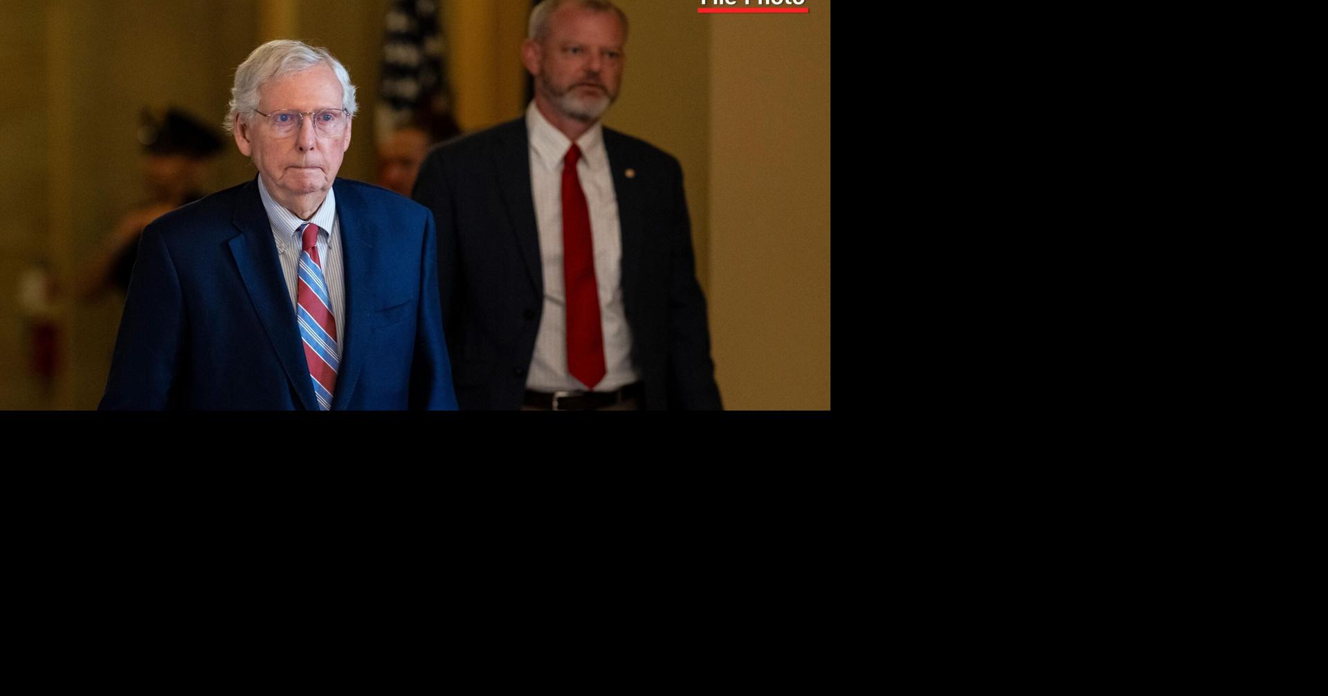 Mitch McConnell sprains wrist and cuts his face after fall in the ...