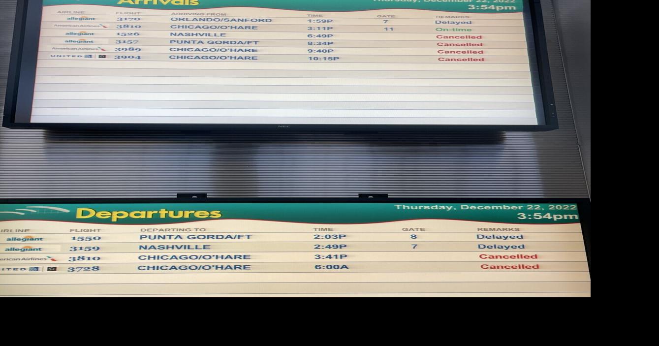 Thousands of flights canceled nationwide, including at Bishop airport ...