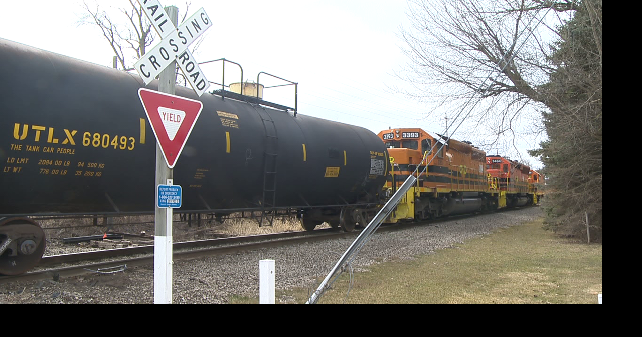 Woman not injured after hitting a train in Carollton Township | Local ...