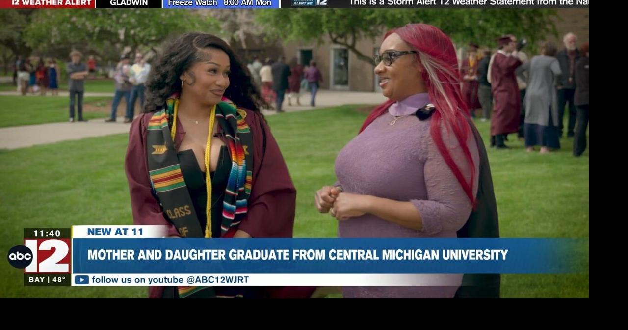 South Haven mom and daughter graduate together from CMU | Video | abc12.com