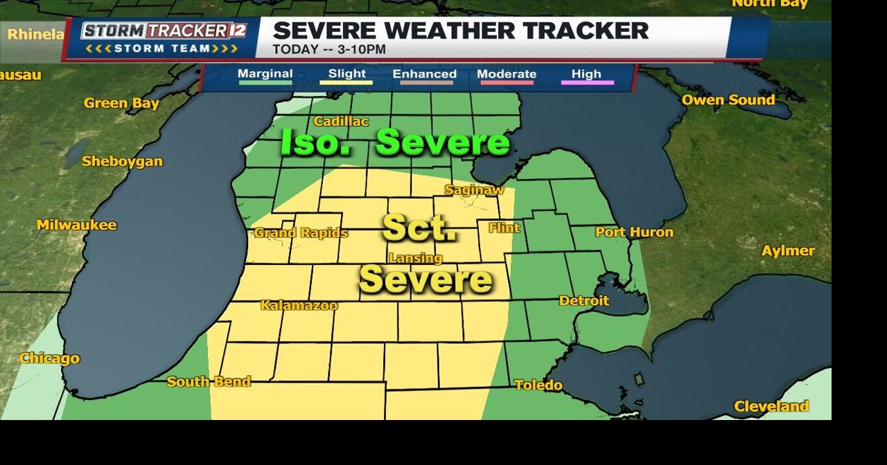 Severe thunderstorms possible in Mid-Michigan on Tuesday evening ...