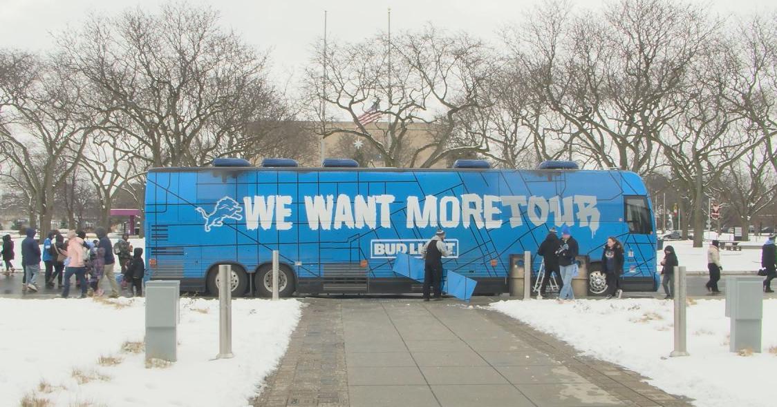 Detroit Lions We Want More Tour Bus makes stop in Flint | Sports ...