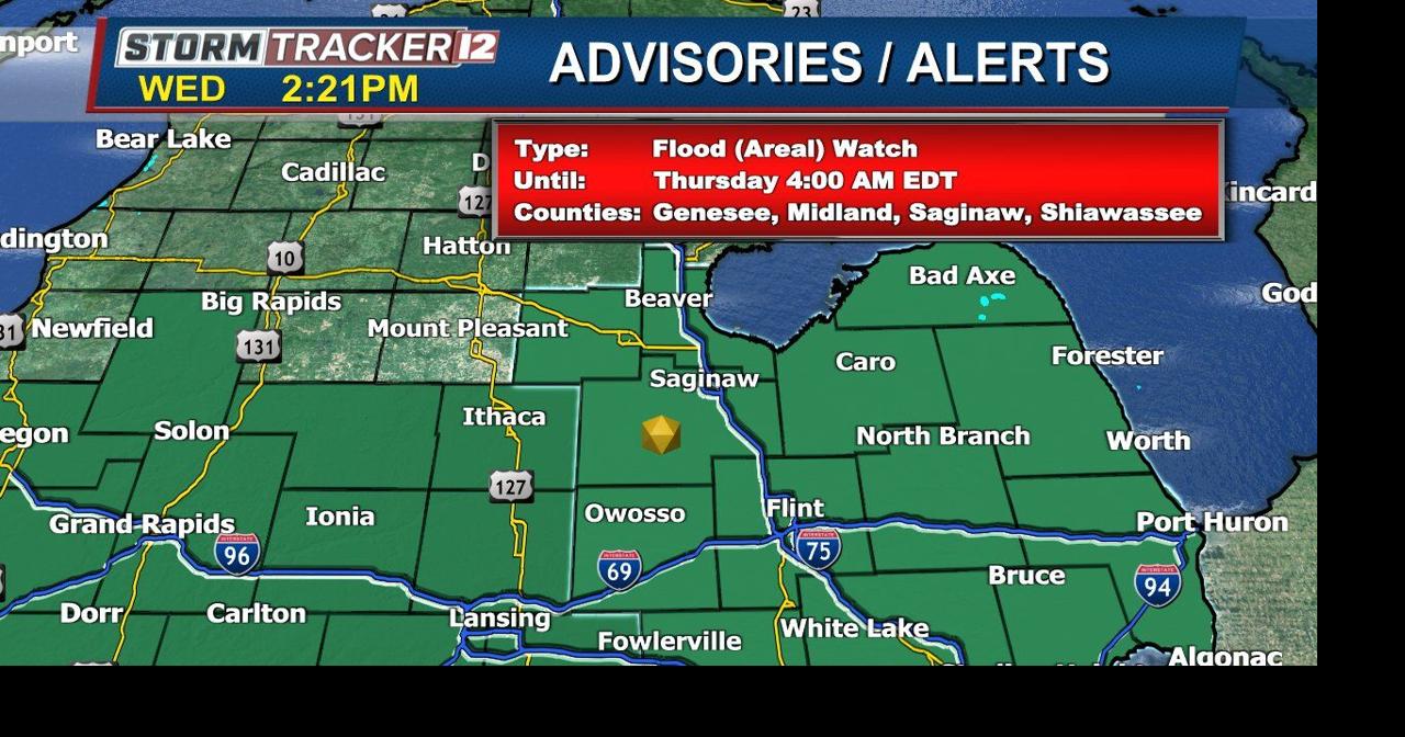 Flood Watch issued for Mid-Michigan ahead of heavy rainfall | Weather ...