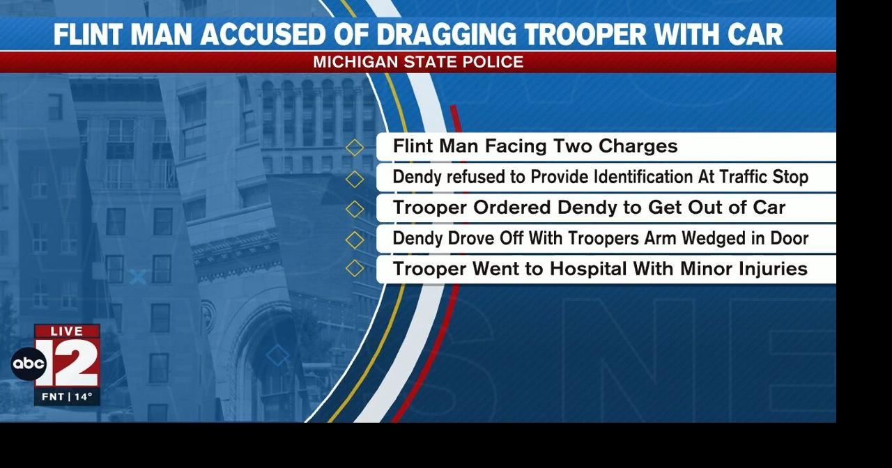 Suspect accused of dragging Michigan State Police trooper in Flint ...