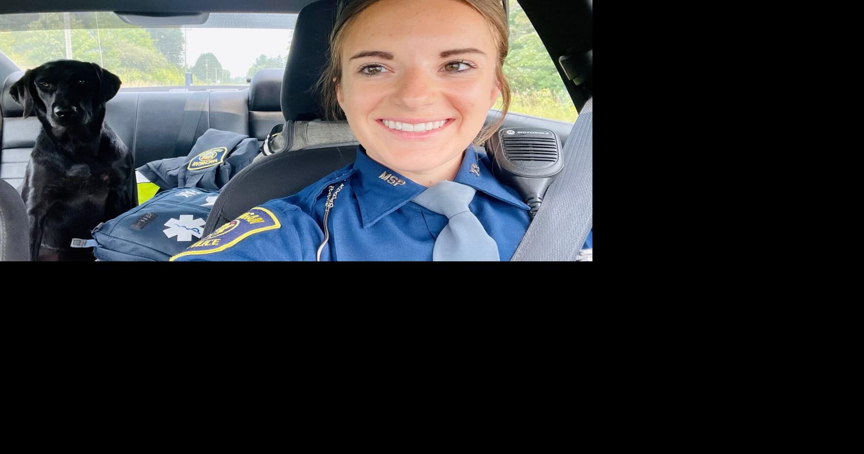 Michigan State Police trooper gives abandoned dog a new life | State ...