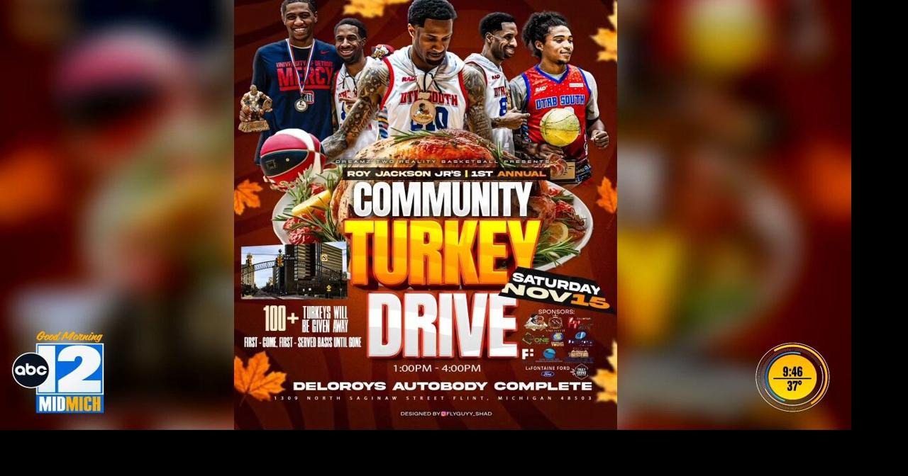 Roy Jackson Jr. is hosting a Turkey Drive on Saturday in Flint | Video ...