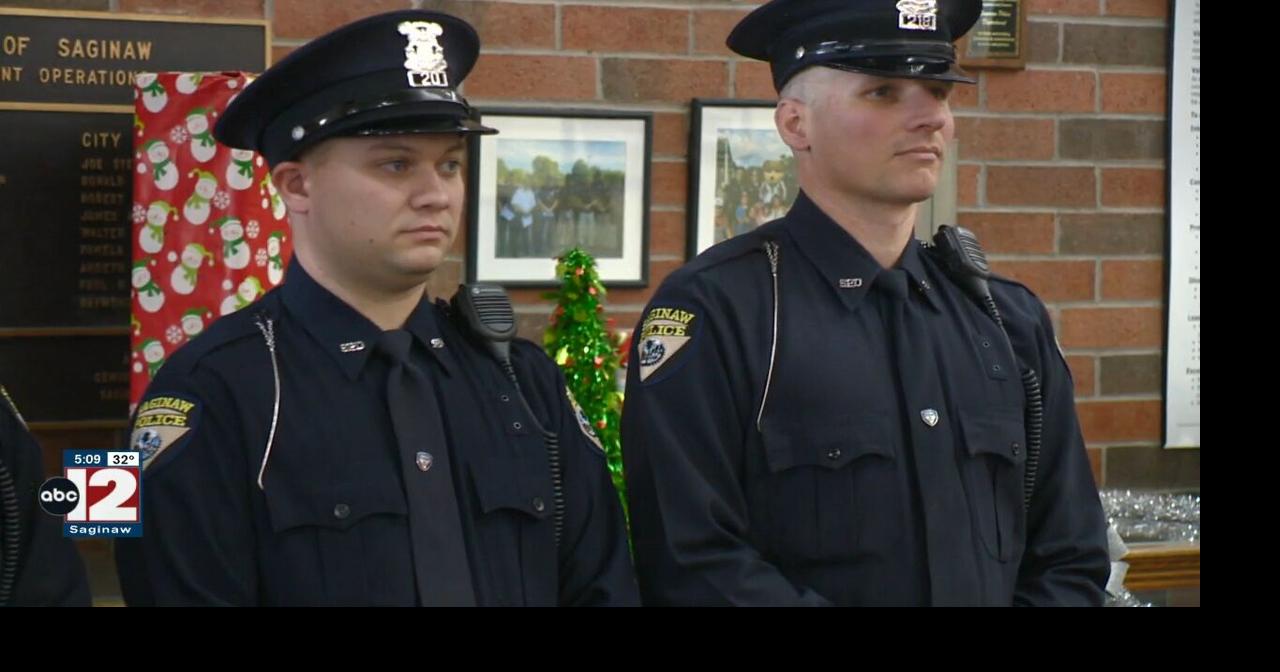Saginaw Police Department swears in eight new officers | Local | abc12.com