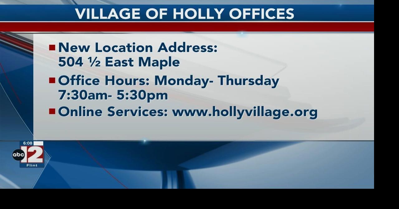 Village of Holly opens new offices | Video | abc12.com
